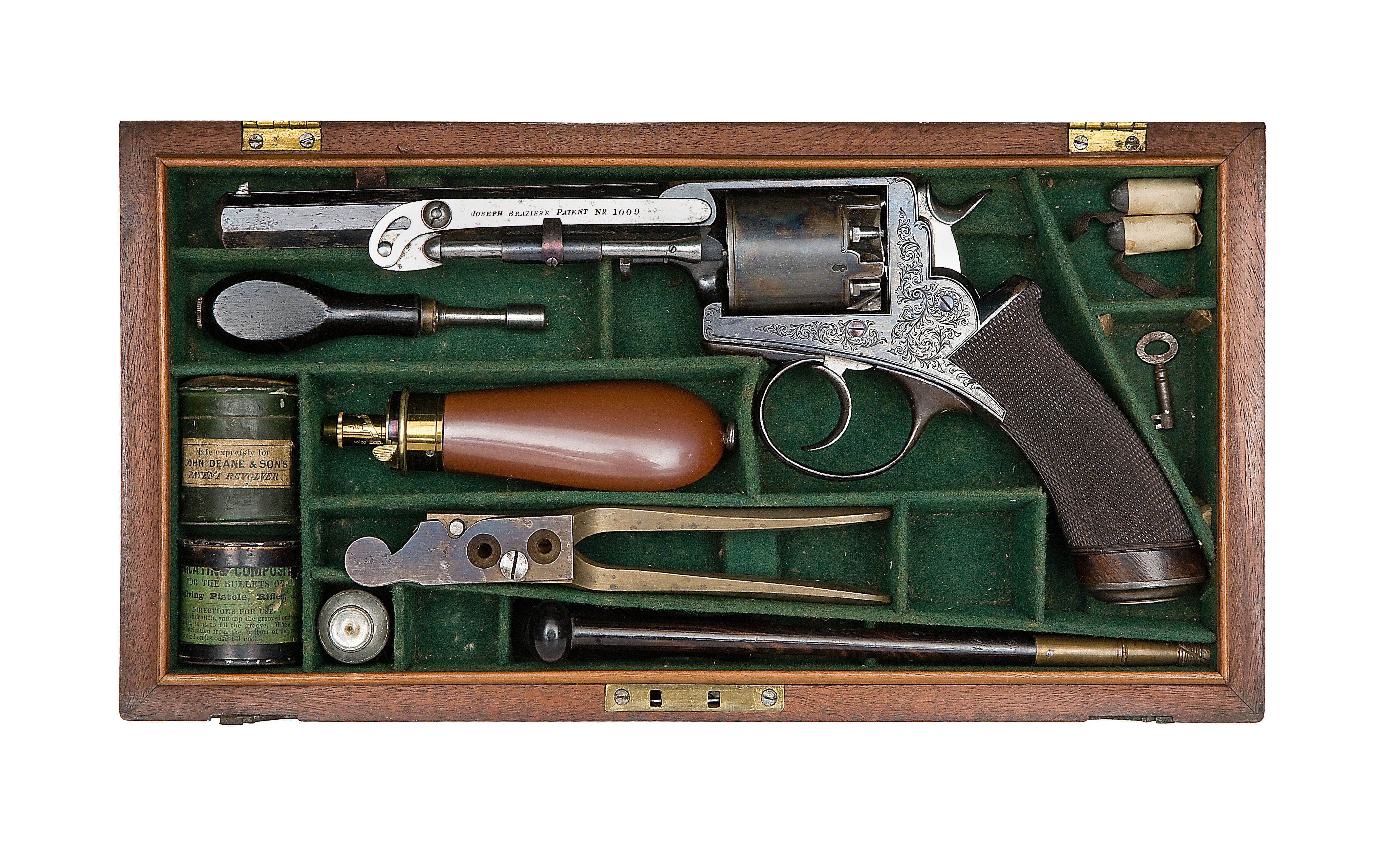 Bonhams : A Fine And Very Rare Cased 54-Bore Variant Adams Patent 1851 ...