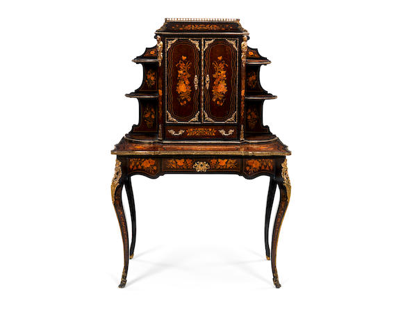 Bonhams A Napoleon Iii Gilt Bronze Mounted Birds Eye Maple Ebonised