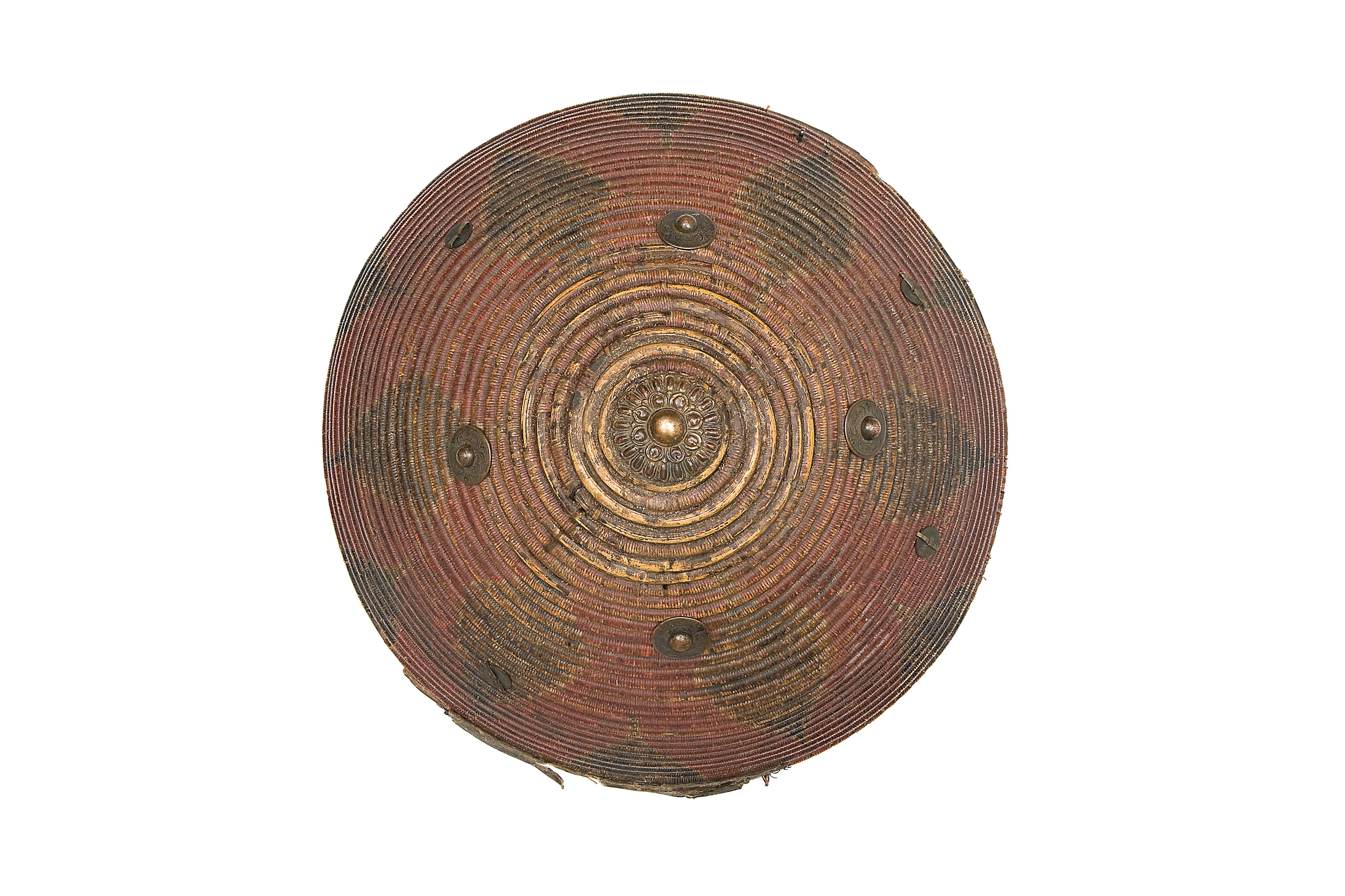 Bonhams : A Rare Tibetan Circular Cane Shield