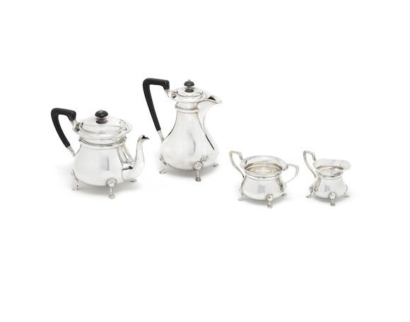 Bonhams : A silver four-piece tea service by Horace Woodward & Co Ltd ...