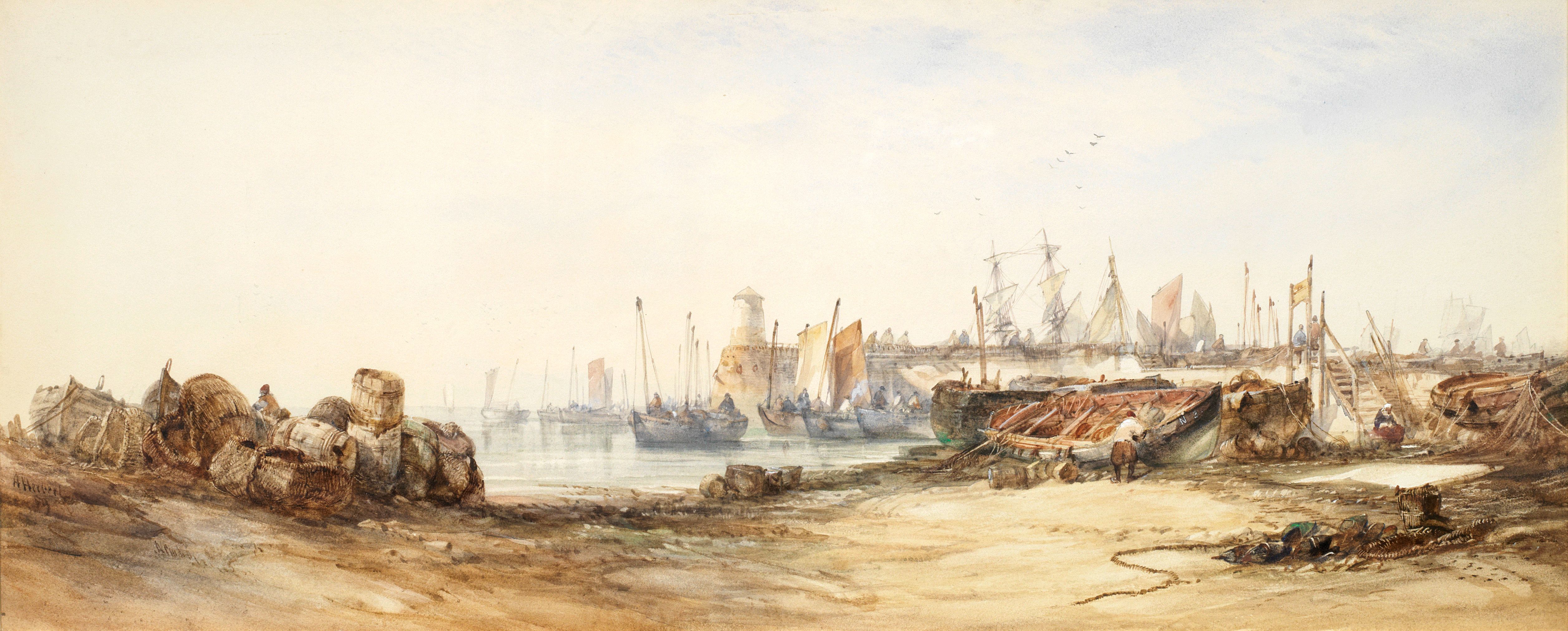 Bonhams : Alfred Herbert (British, active 1843-1861) Newhaven, Firth of ...