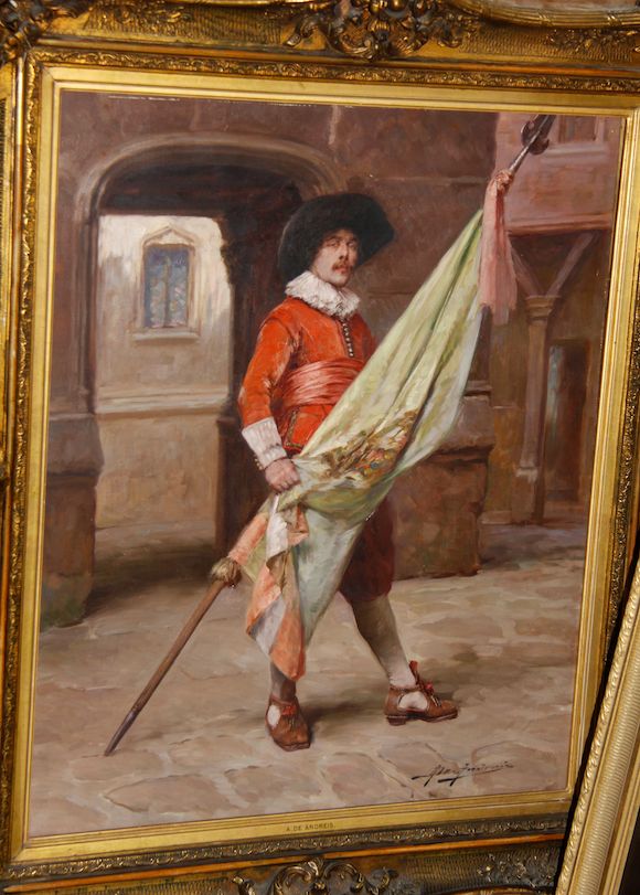 Bonhams : Alex de Andreis (Belgian, 1880-1929) The colour bearer