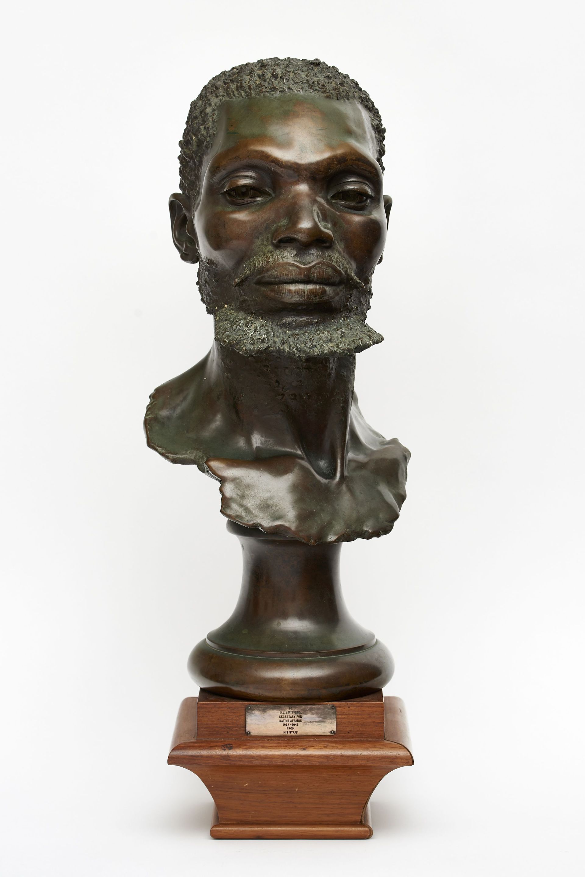 Bonhams : Anton van Wouw (South African, 1862-1945) Bust of a Zulu 55 ...