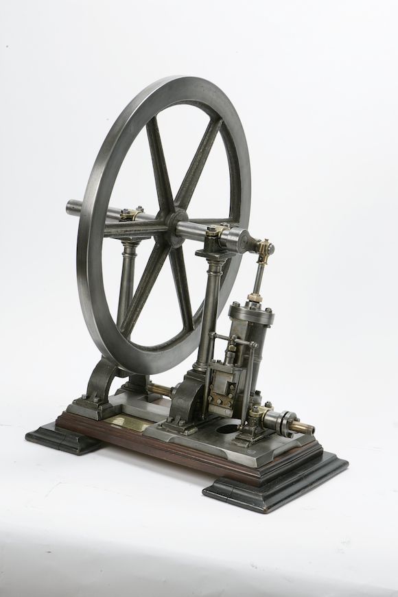 Bonhams : A SMALL, FULL-SIZED "PENDULOUS" OSCILLATING ENGINE ...