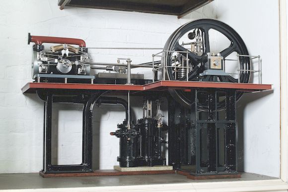 Bonhams : A MODEL OF A CORLISS HORIZONTAL, JET CONDENSING MILL ENGINE ...