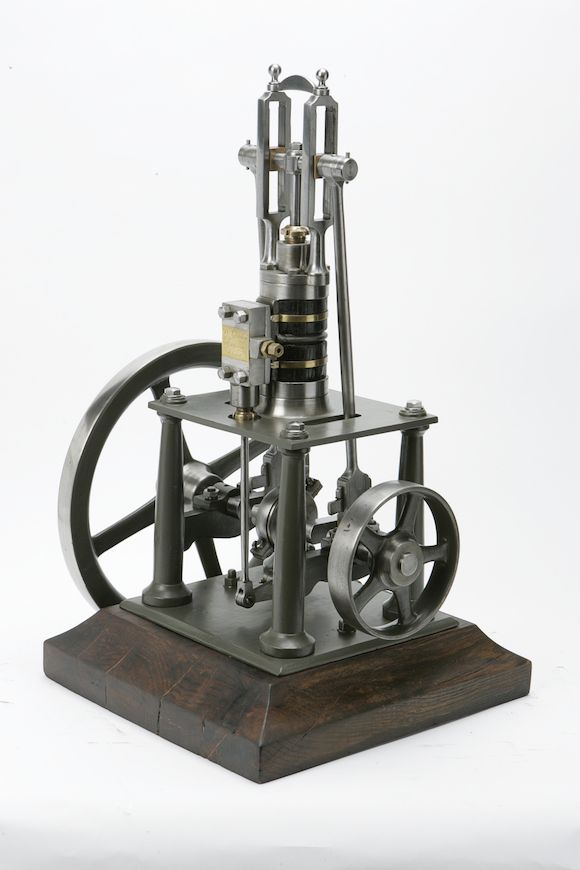 Bonhams : A SMALL, FULL-SIZED FOUR-PILLAR TABLE ENGINE, built by W ...