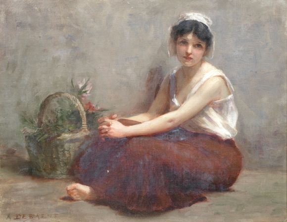 Bonhams : Alphonse Jules Debaene (19th Century) Resting