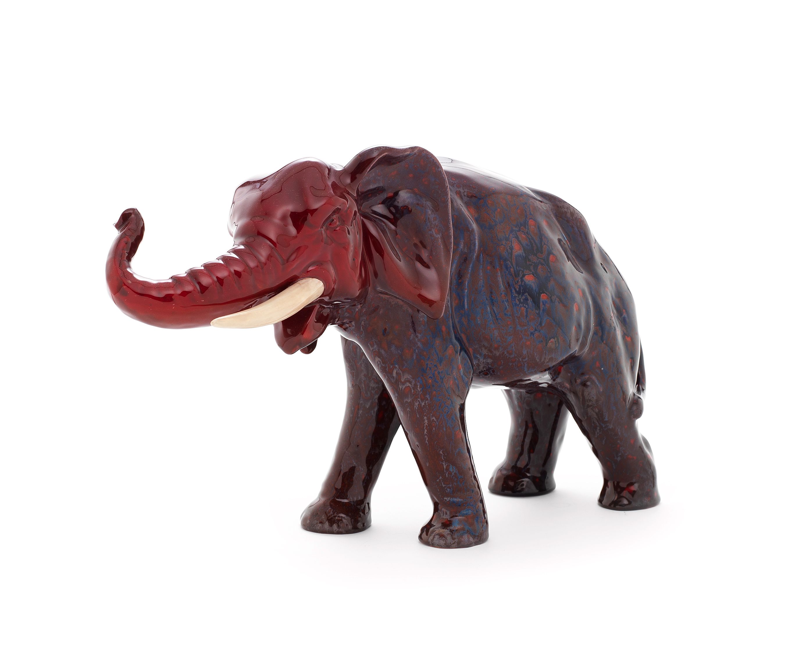 Bonhams : A Rare Doulton Burslem 'Sung-Glazed' Elephant by Charles Noke ...