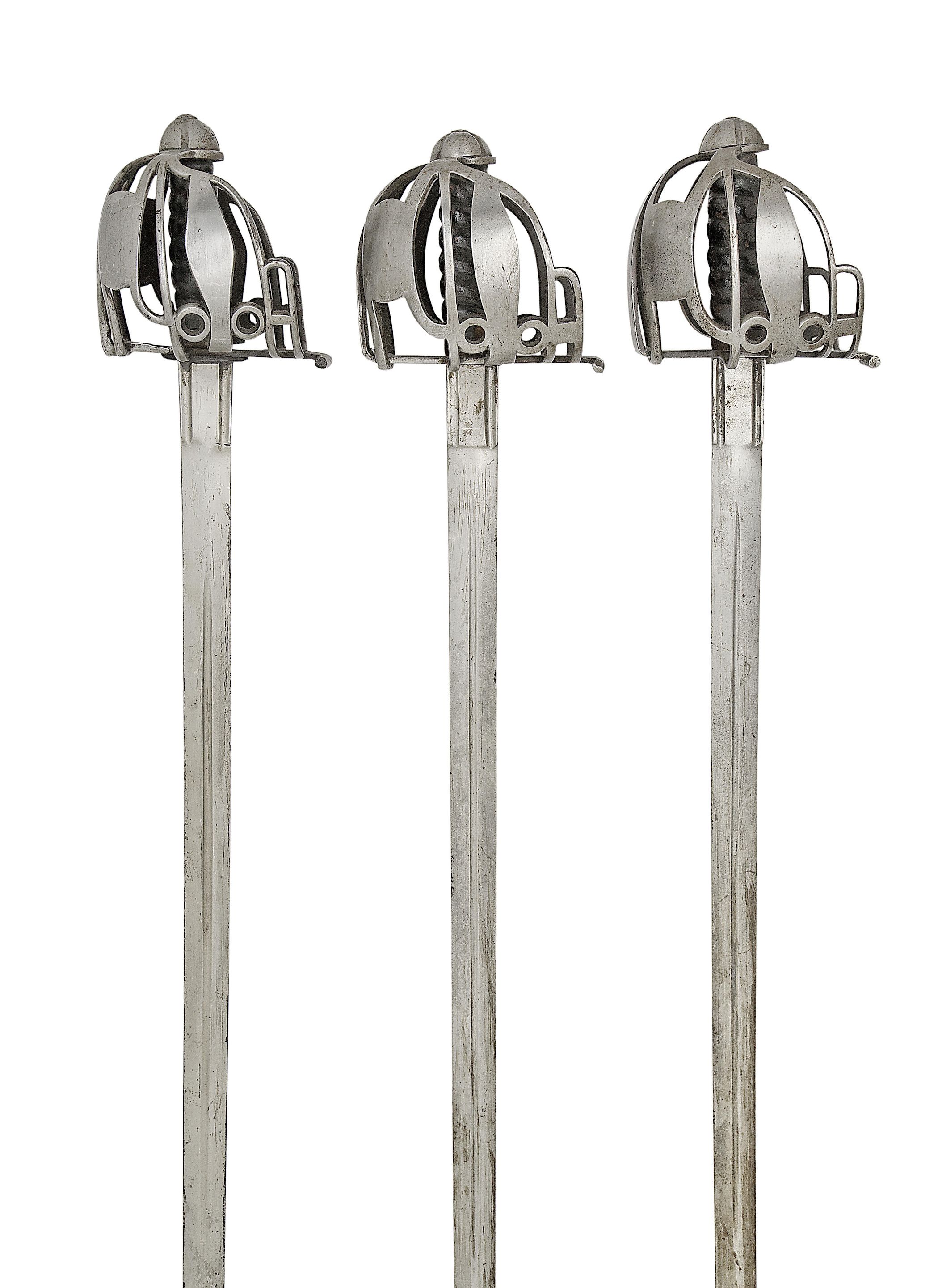 Bonhams : A Cavalry Trooper's Basket-Hilted Broadsword