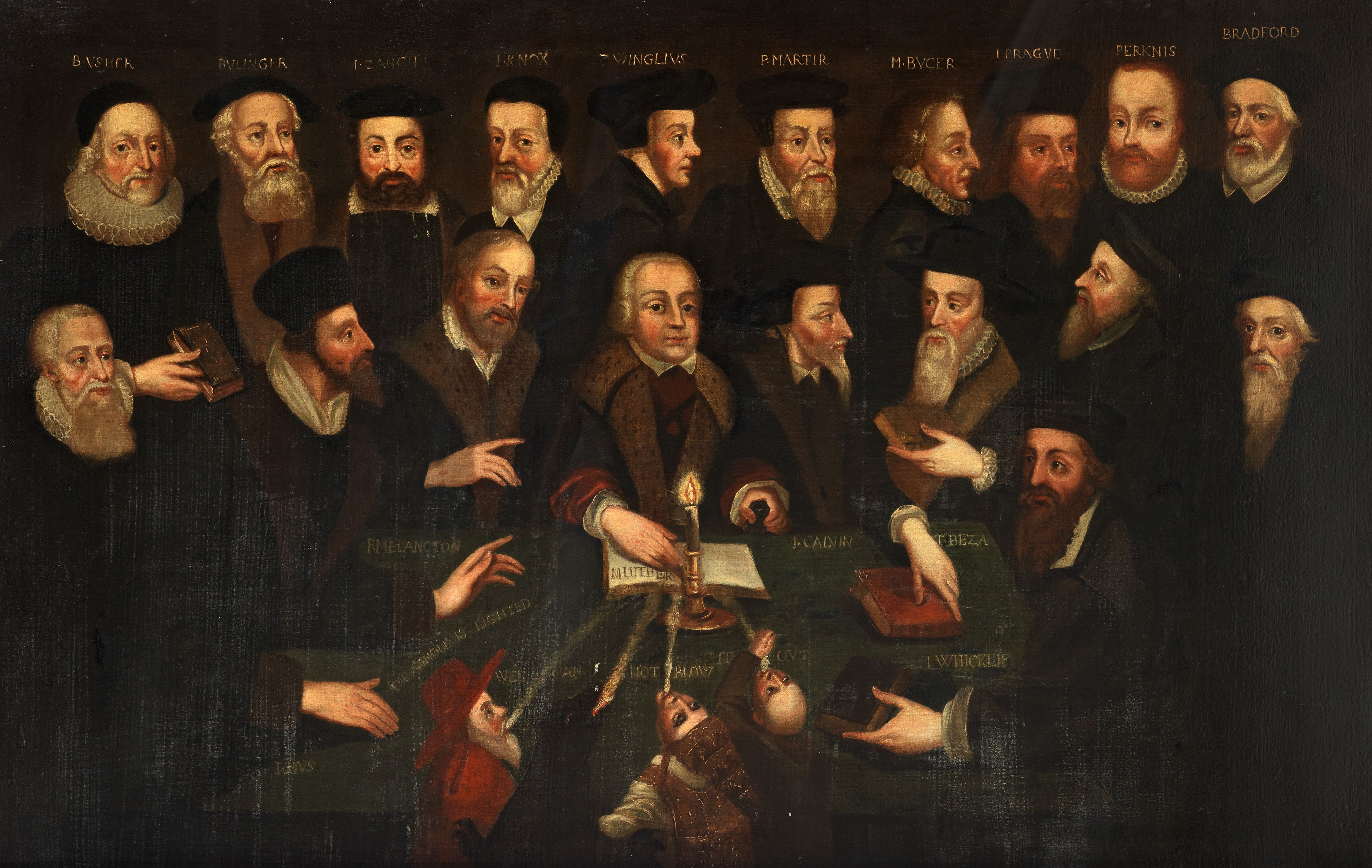 Bonhams : English School 18th Century The Protestant Reformers