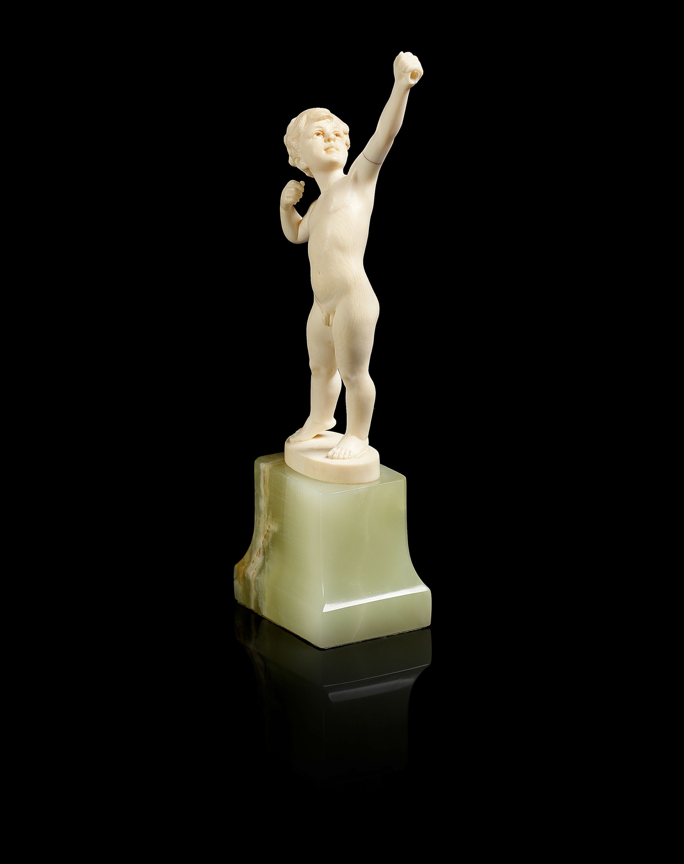 Bonhams : Ferdinand Preiss (German, 1892-1943) 'The Archer' a Carved ...