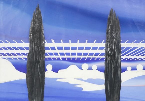 Bonhams : Colin Self (British, born 1941) Study for the gardens