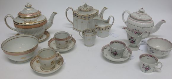 Bonhams : A collection of New Hall and other English teaware Circa 1800