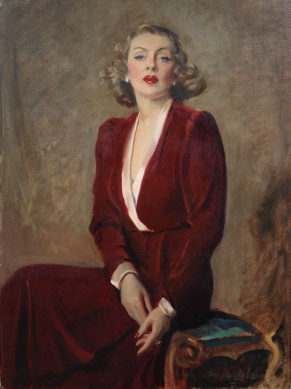 Bonhams : Cowan Dobson, RBA (British, 1893-1980) Portrait of Mrs ...