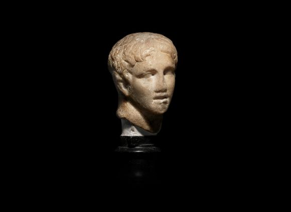 Bonhams : A Greek marble head of a Polykleitan youth