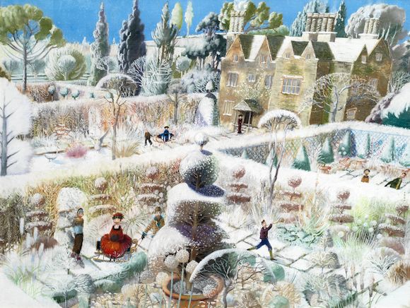 Bonhams : Richard Adams (British, born 1960) The white garden