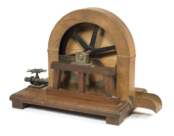 Bonhams : A model of Waterwheel, late 19th century,