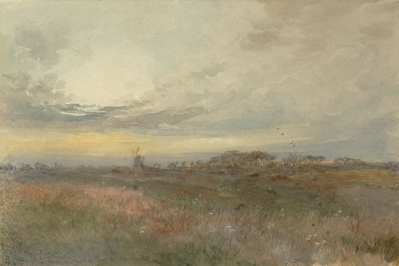 Bonhams : Rose Maynard Barton, R.W.S. (Irish, 1865-1929) Evening on Sark