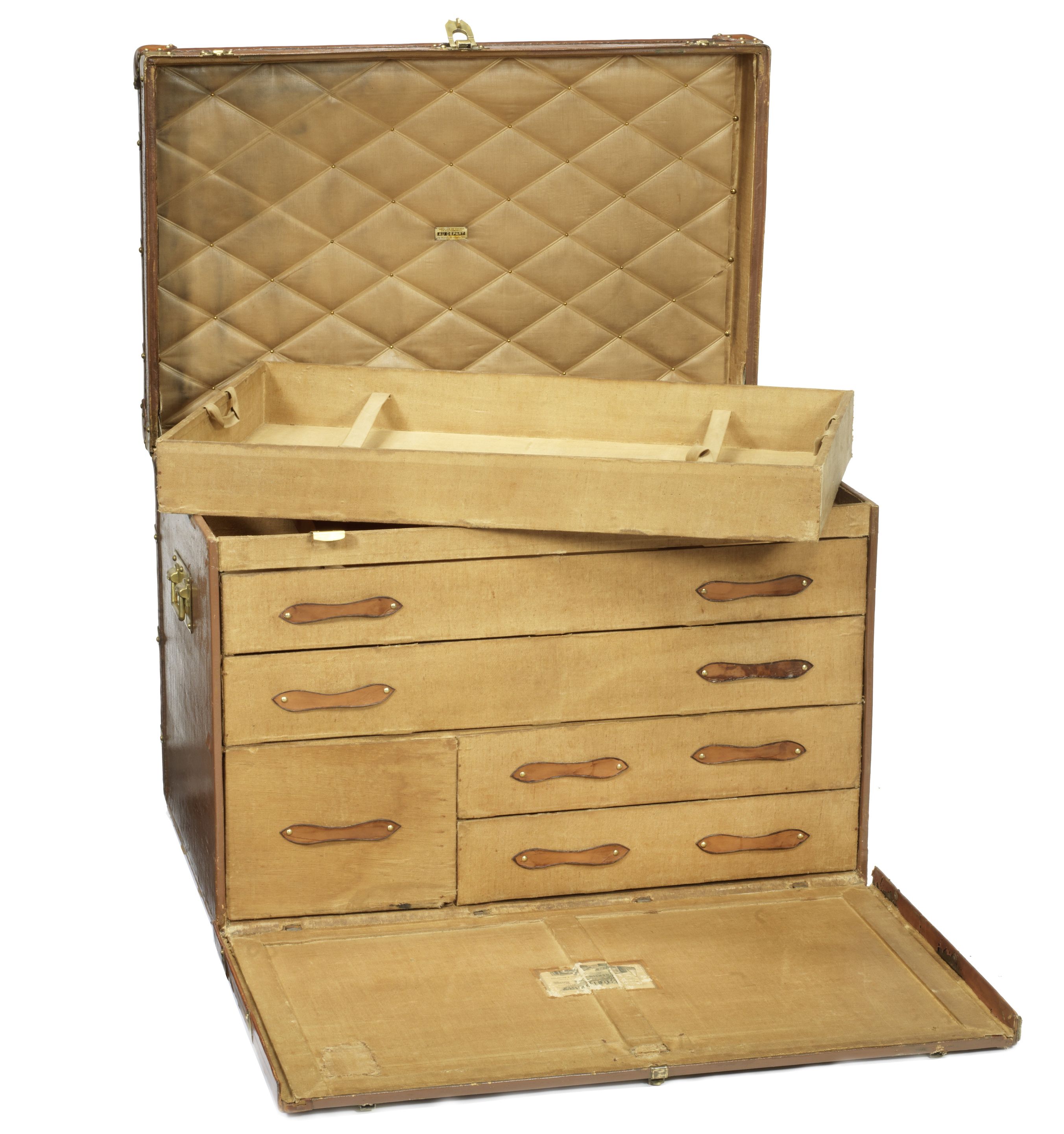 Bonhams Cars : A rare and large 'Malle Commode' cabin trunk by Au ...