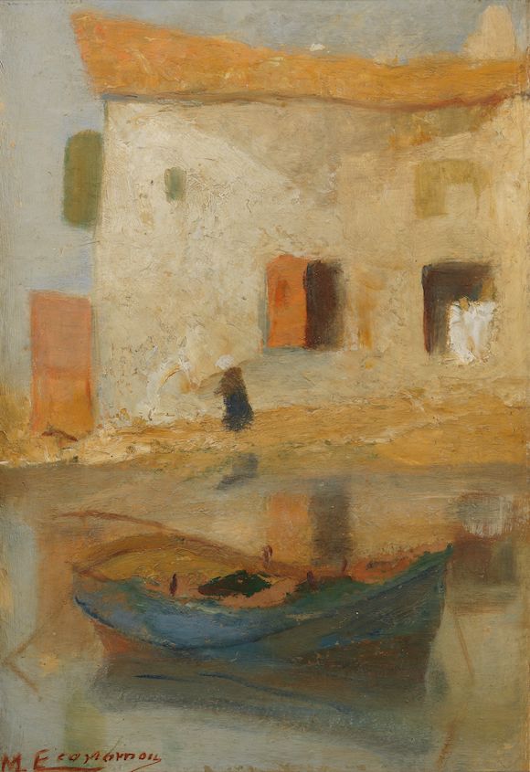 Bonhams : Michalis Economou (Greek, 1888-1933) House near the water 35. ...