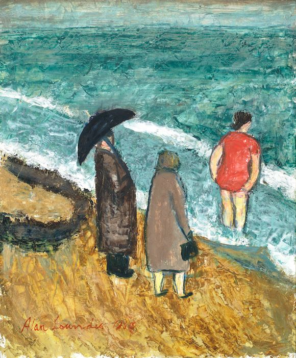 Bonhams : Alan Lowndes (British, 1921-1978) The intrepid paddlers