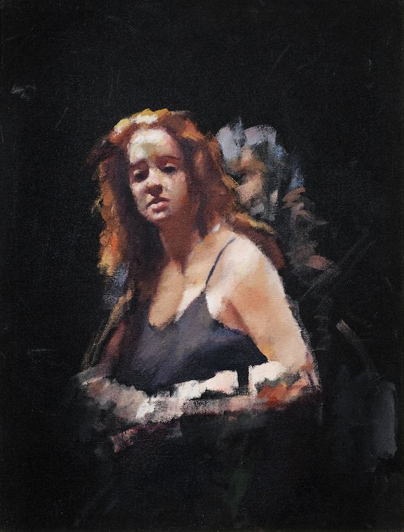 Bonhams : Robert O. Lenkiewicz (British, 1941-2002) Painter with Samantha