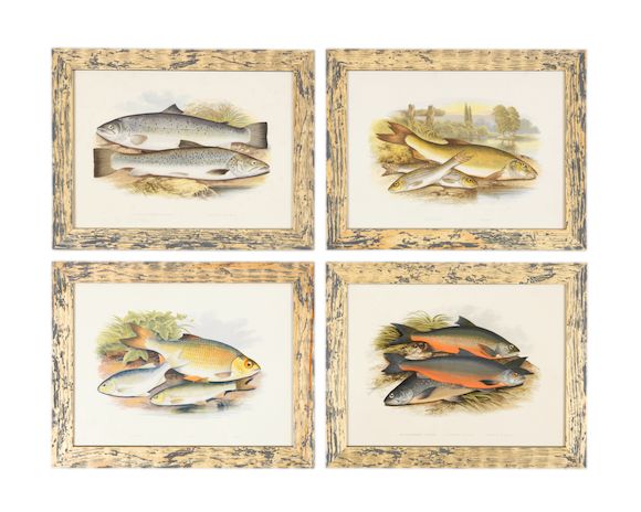 Bonhams : A set of twelve late 19th century coloured lithograph prints ...