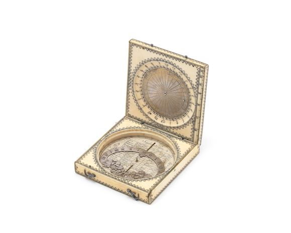 Bonhams : A Jacques Senecal ivory diep magnetic azimuth dial, French ...
