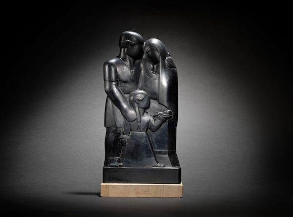 Bonhams : Mahmoud Moussa (Egypt, 1913-2003) The Family II Height: 51 cm