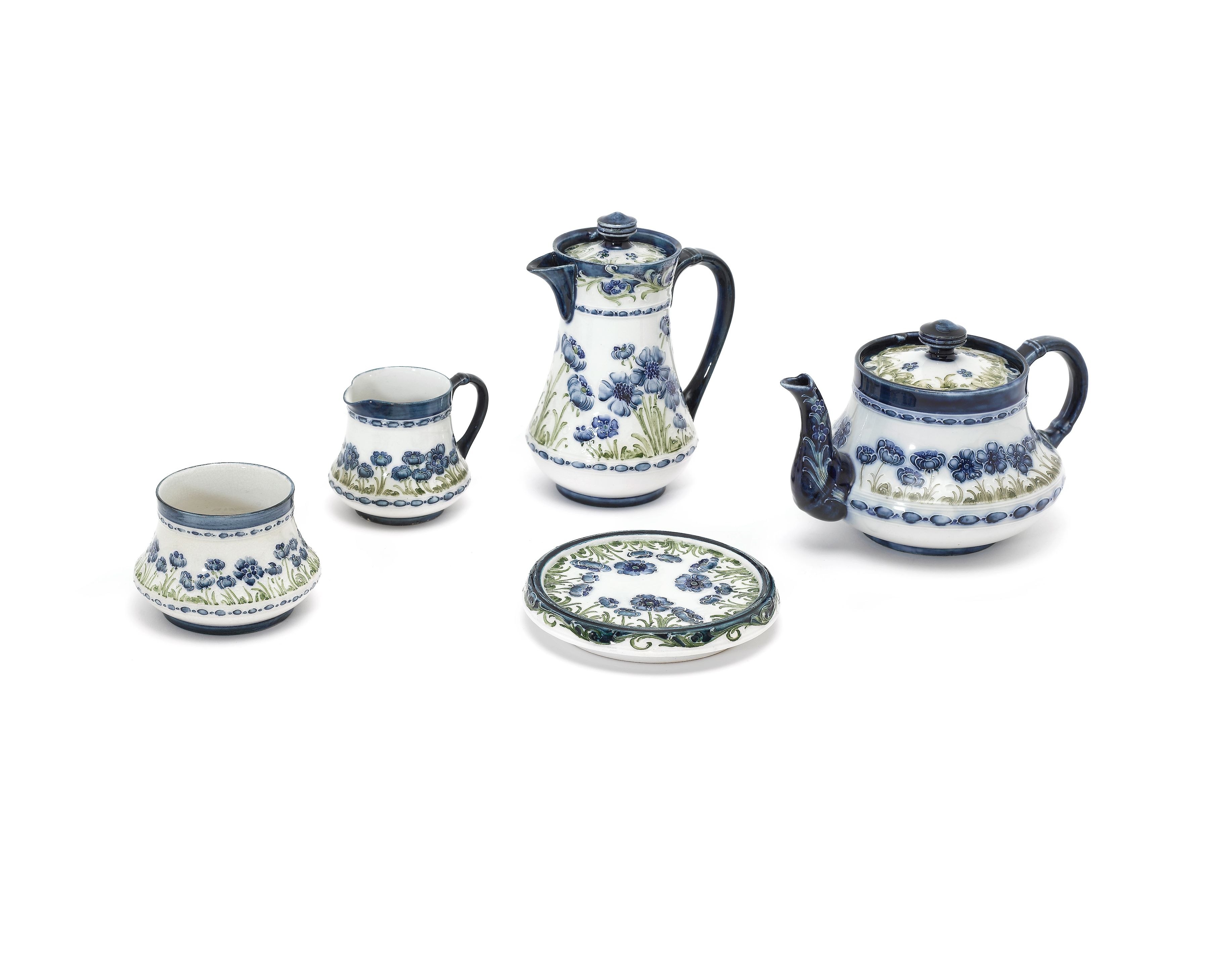 Bonhams : William Moorcroft for Macintyre 'Blue Poppy' an Early Florian ...