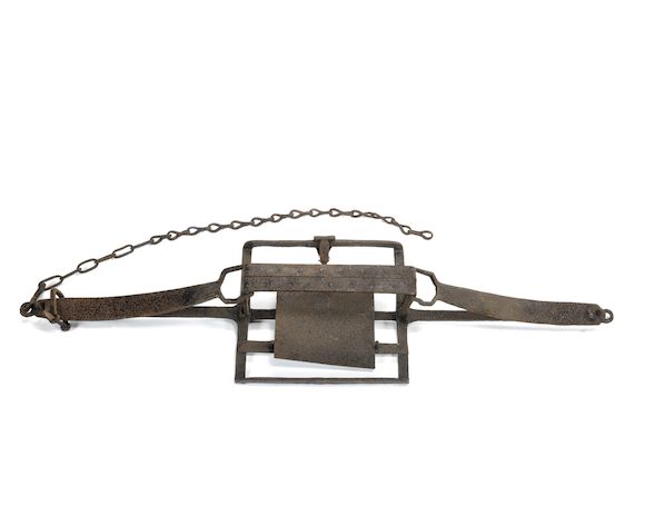 Bonhams : A 19th century iron mantrap