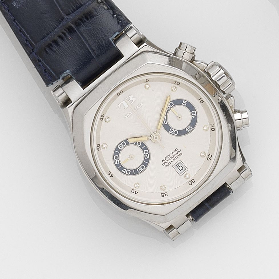 Bonhams : TB Buti. A stainless steel automatic calendar chronograph ...