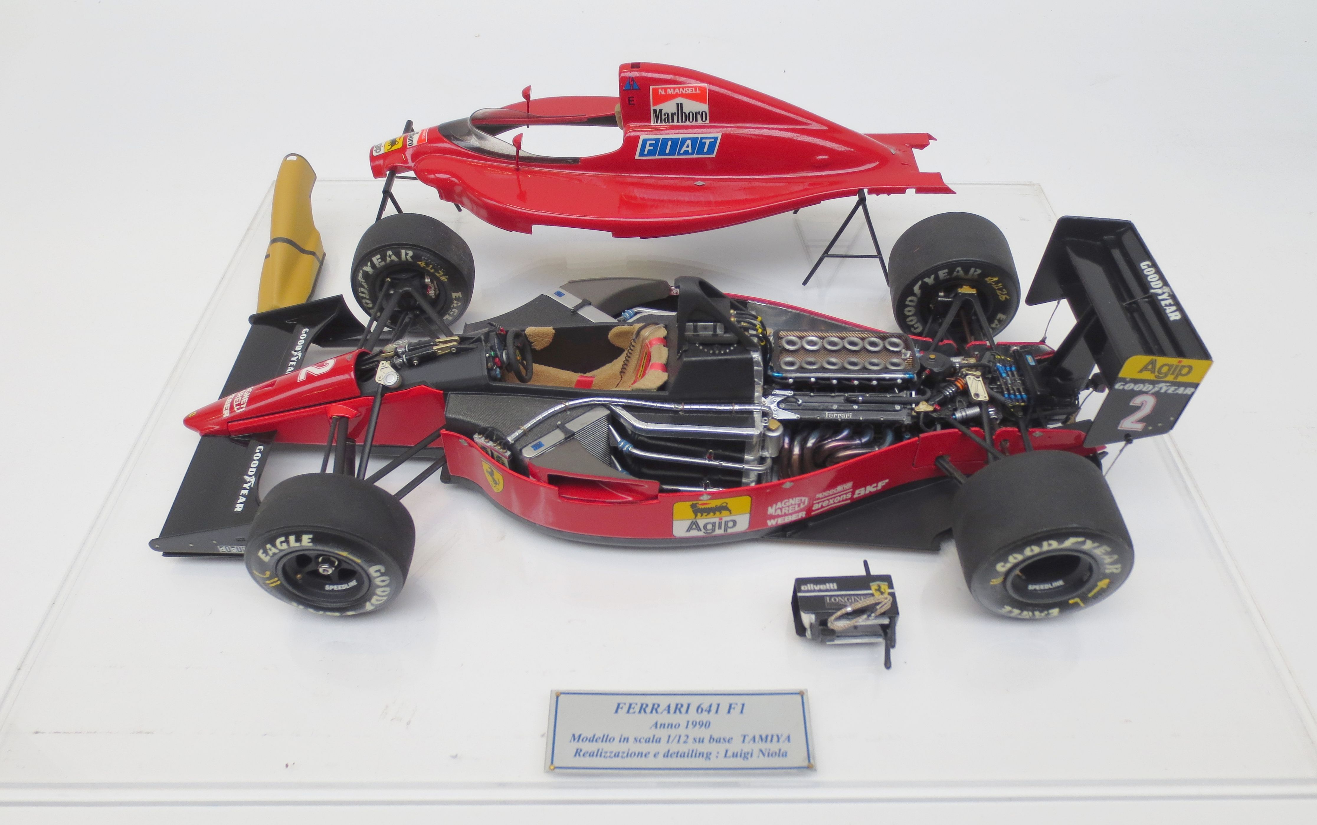 Bonhams Cars : A 1:12 scale custom detailed model of Nigel Mansell's ...