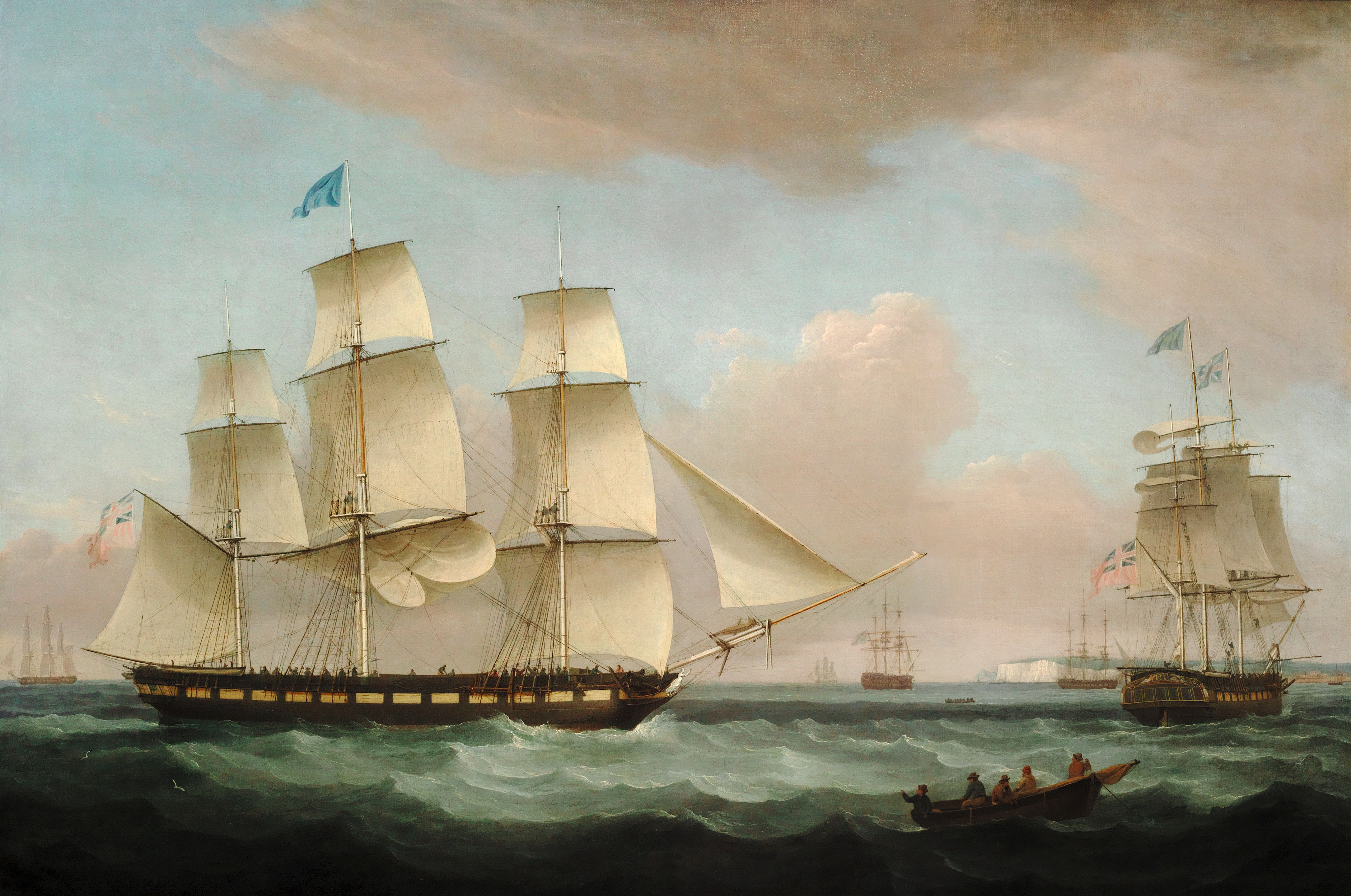 Bonhams : Thomas Whitcombe (British, 1760-1824) The merchantman Medina ...
