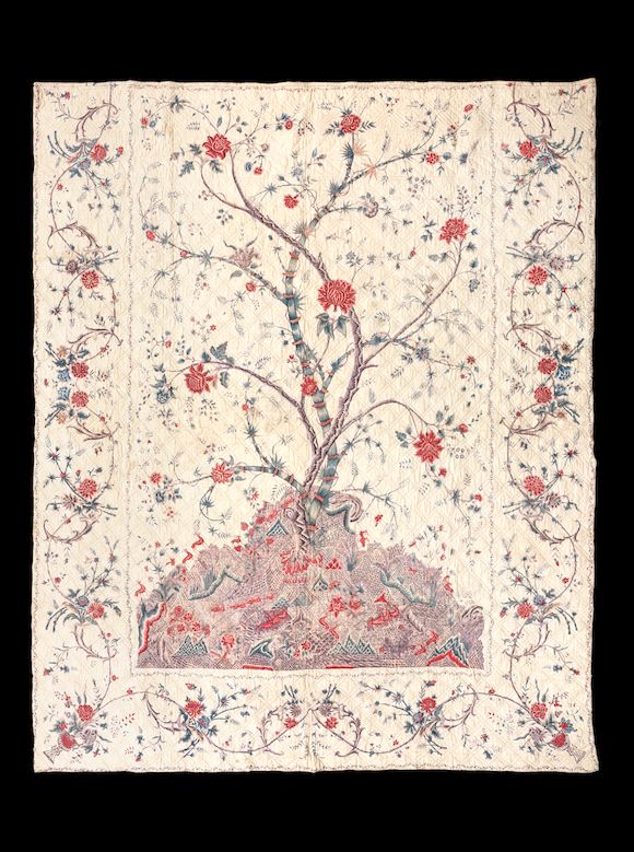 Bonhams : A chintz Palampore for the European market depicting a Tree ...