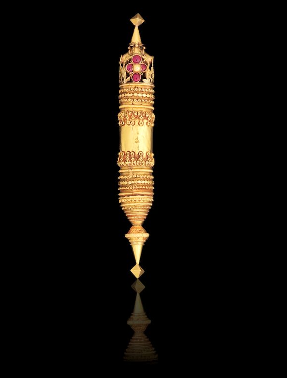 Bonhams : A gem-set gold marriage Pendant (tali kuchchi) Tamil Nadu ...