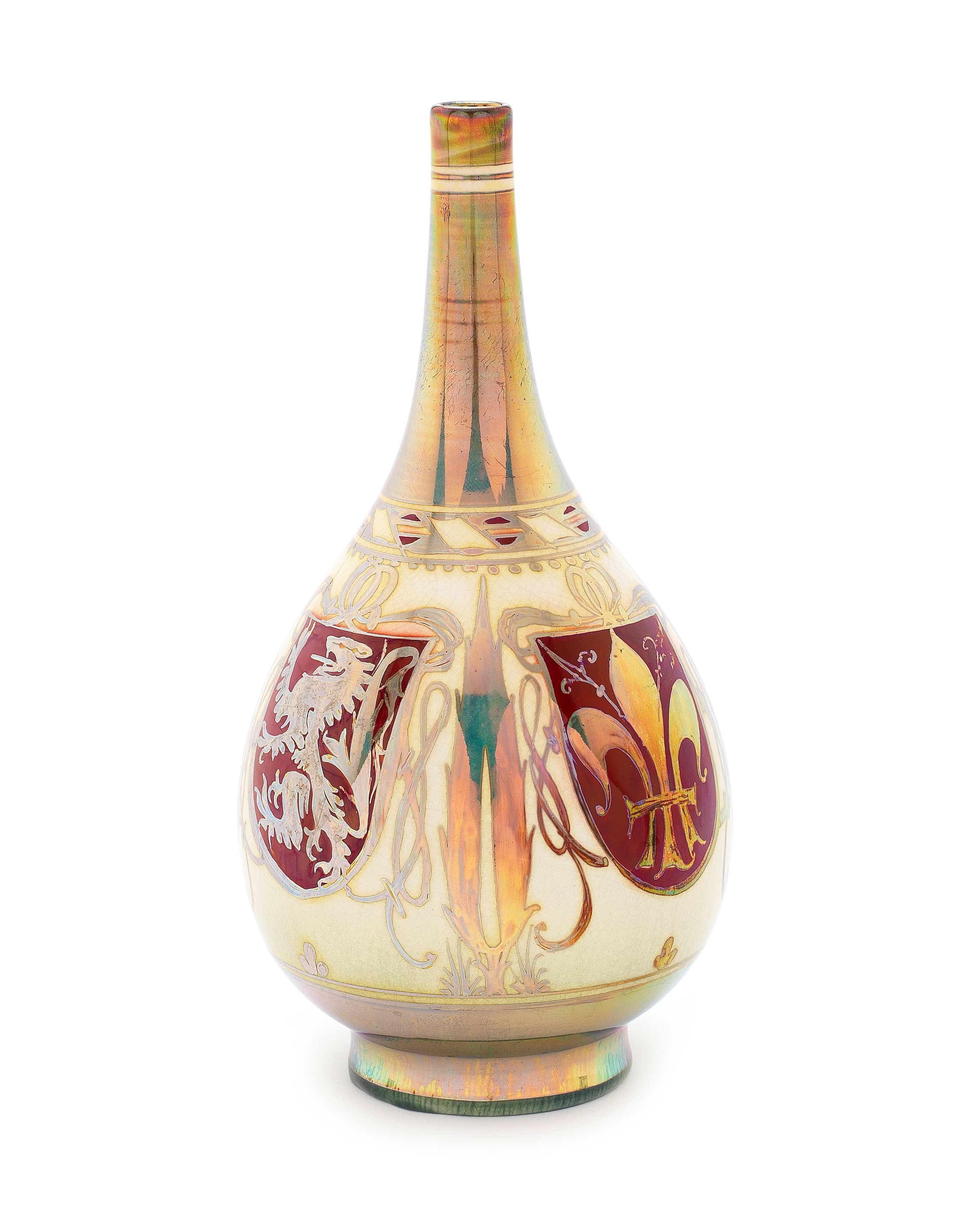 Bonhams : Gordon Forsyth for Pilkington Royal Lancastrian a Lustre Vase ...