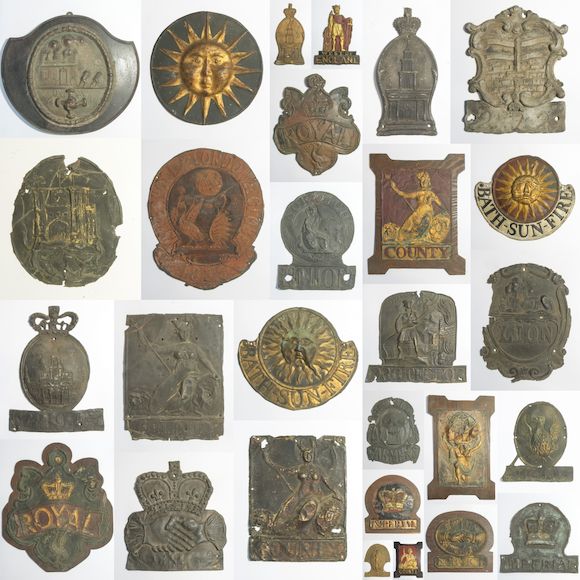 Bonhams : A collection of firemarks mostly first half, 19th century and ...