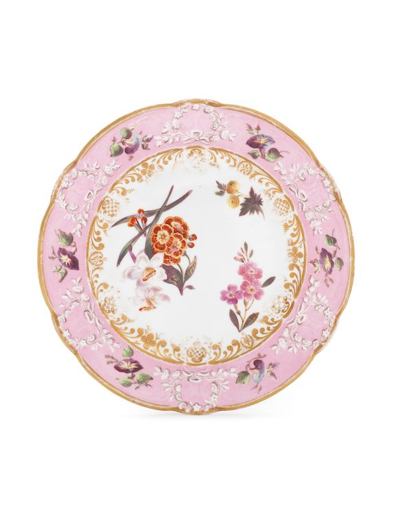 Bonhams : A rare Nantgarw plate by Thomas Pardoe, circa 1818-20