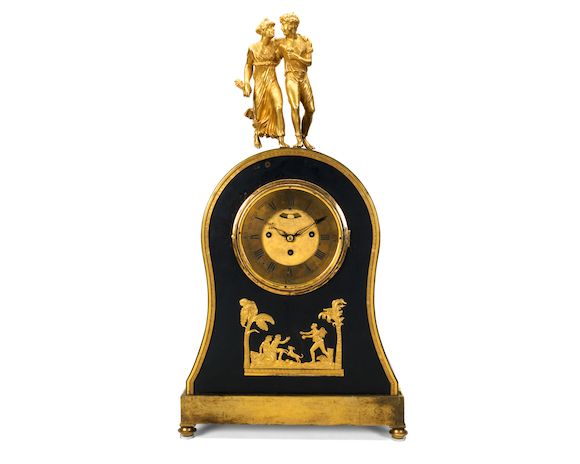 Bonhams : A late 18th / early 19th century patinated and gilt bronze ...