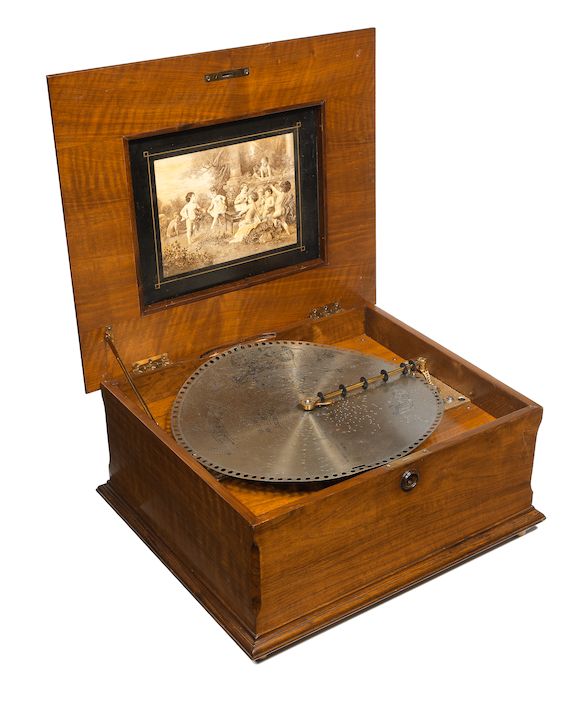 Bonhams : A 15 1/2 inch polyphon disc musical box German, Circa 1900,