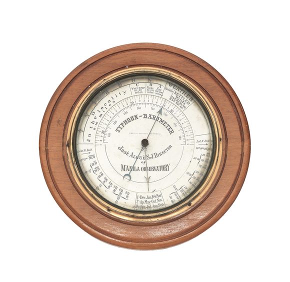 Bonhams : A rare Schmidt & Ziegler aneroid barocyclometer or typhoon ...