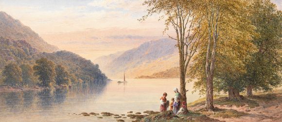 Bonhams : Aaron Edwin Penley (British, 1807-1870) Loch Long with ...