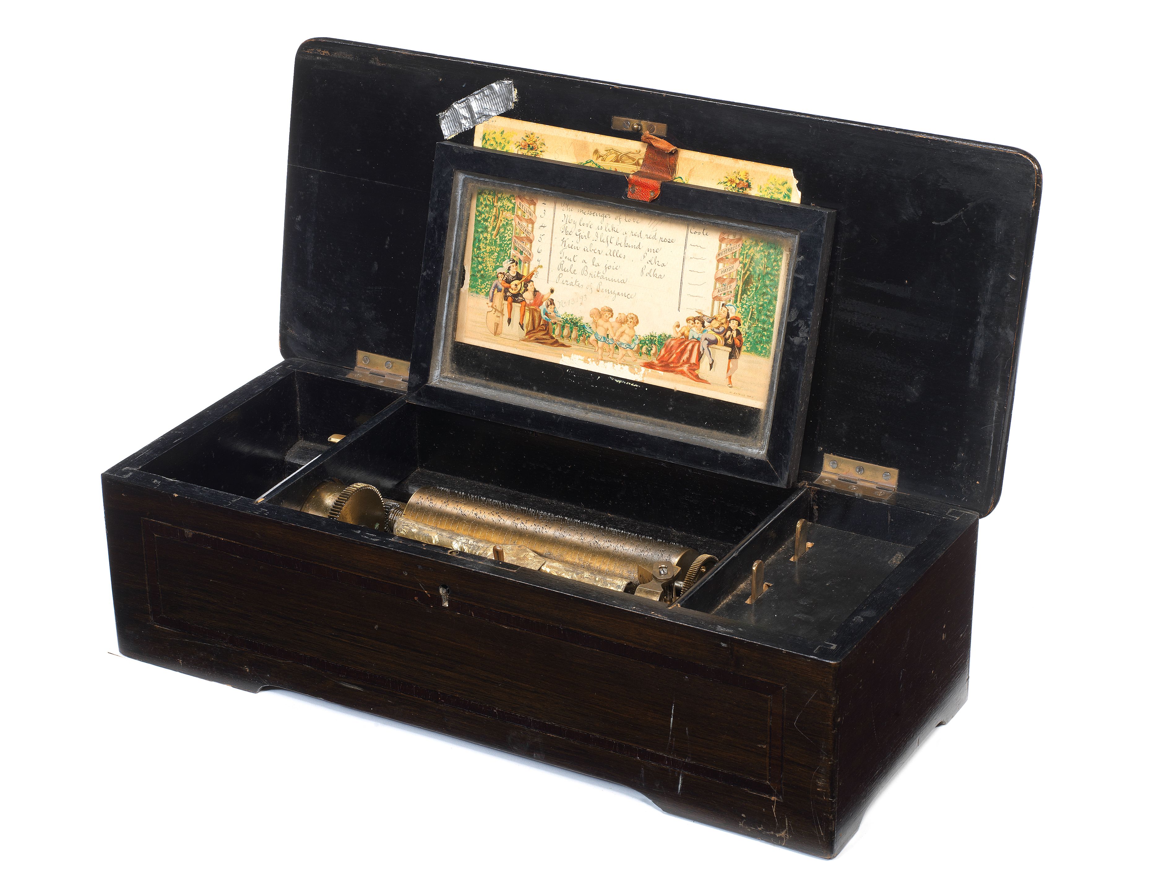 Bonhams : A cylinder music box, swiss, Circa 1900,