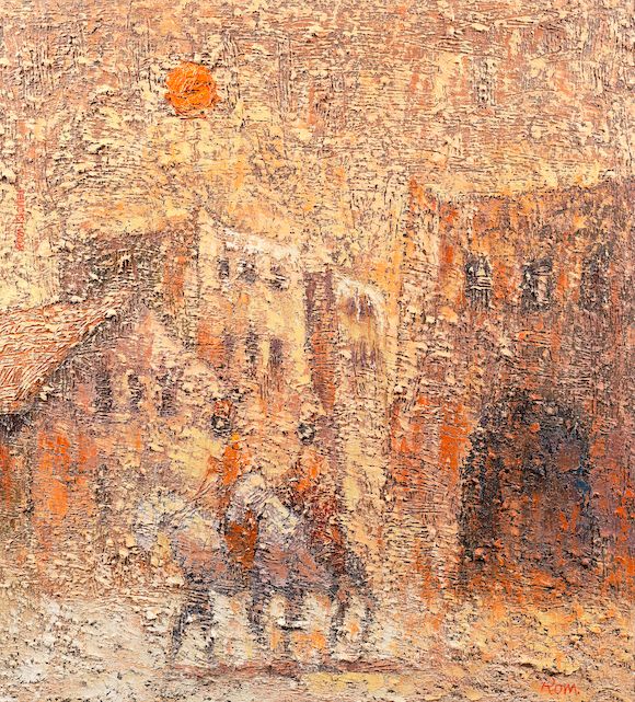 Bonhams : Rom Isichei (Nigerian, born 1966) Northern landscape II