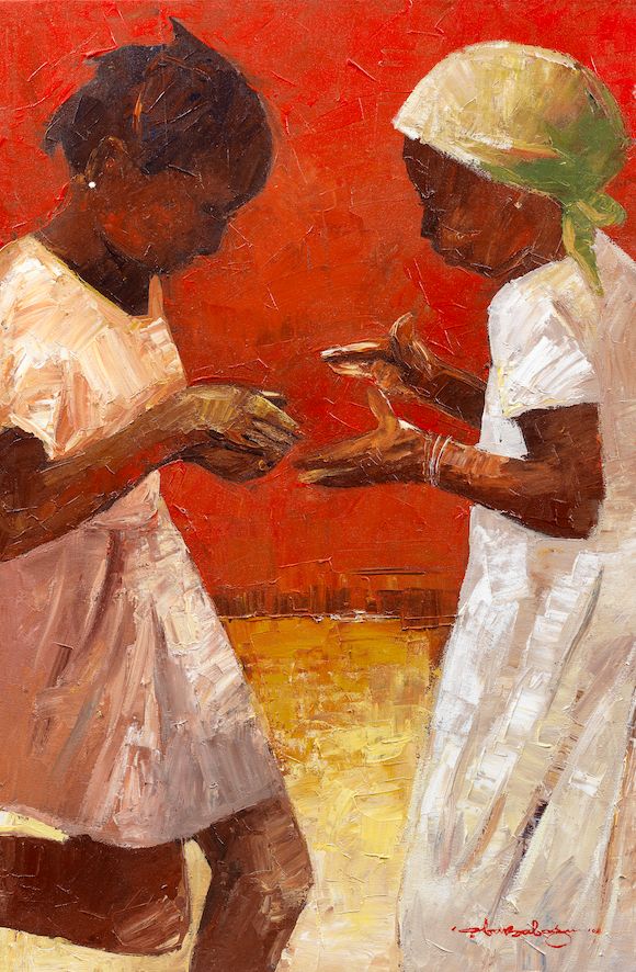 Bonhams : Ola Balogun (Nigerian, born 1972) Childs play