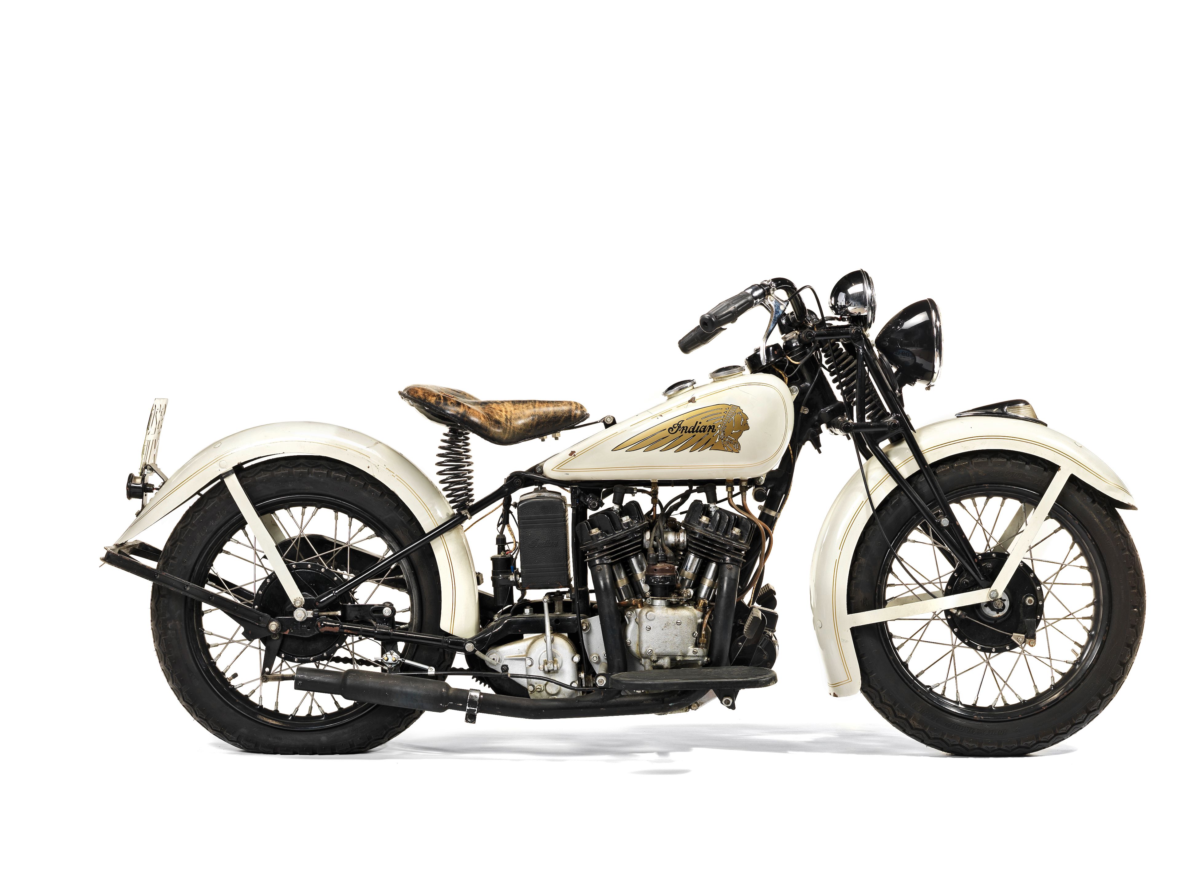 Bonhams Cars : The Ex-Steve McQueen,1934 Indian 750cc Sport Scout Frame no. 541454 Engine no. HD0279
