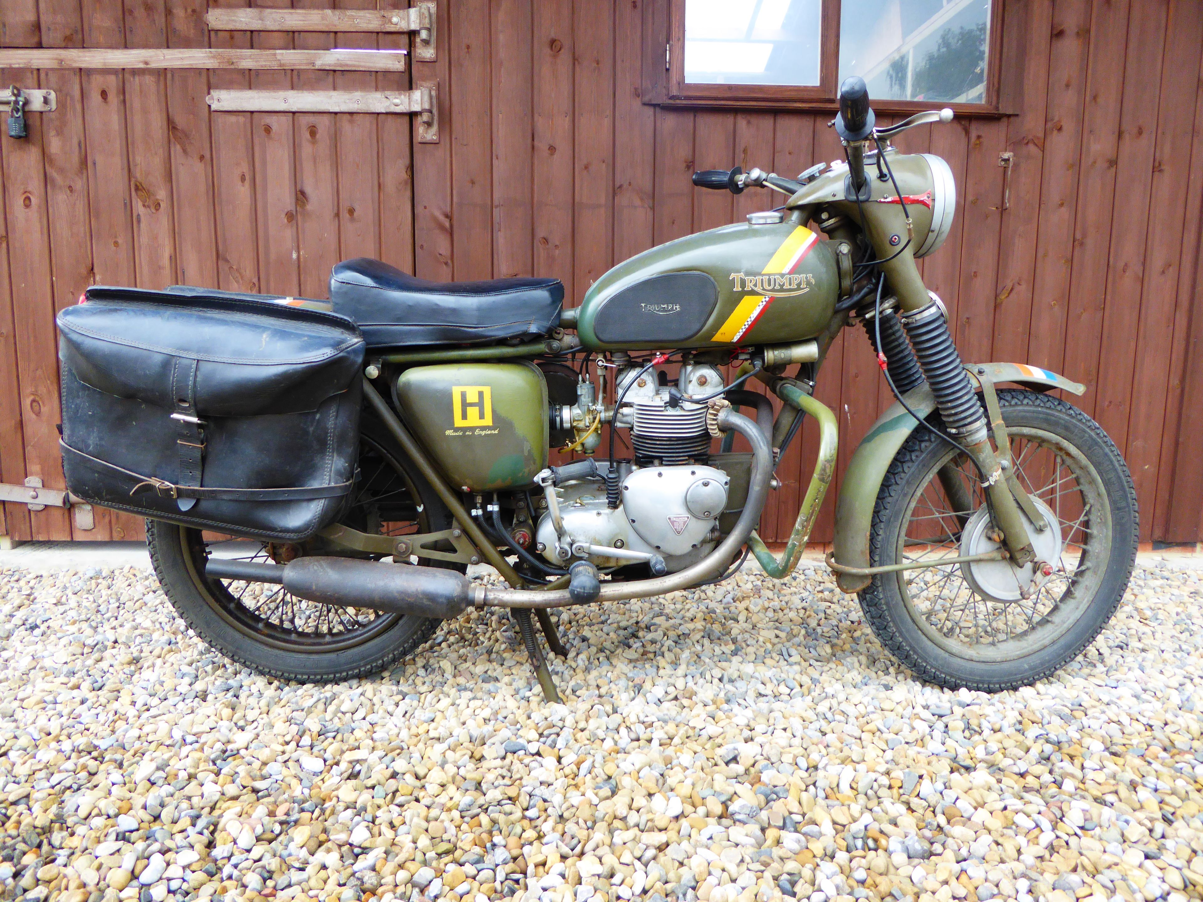 Bonhams Cars : 1967 Triumph 350cc 3TA Military Motorcycle Frame no ...