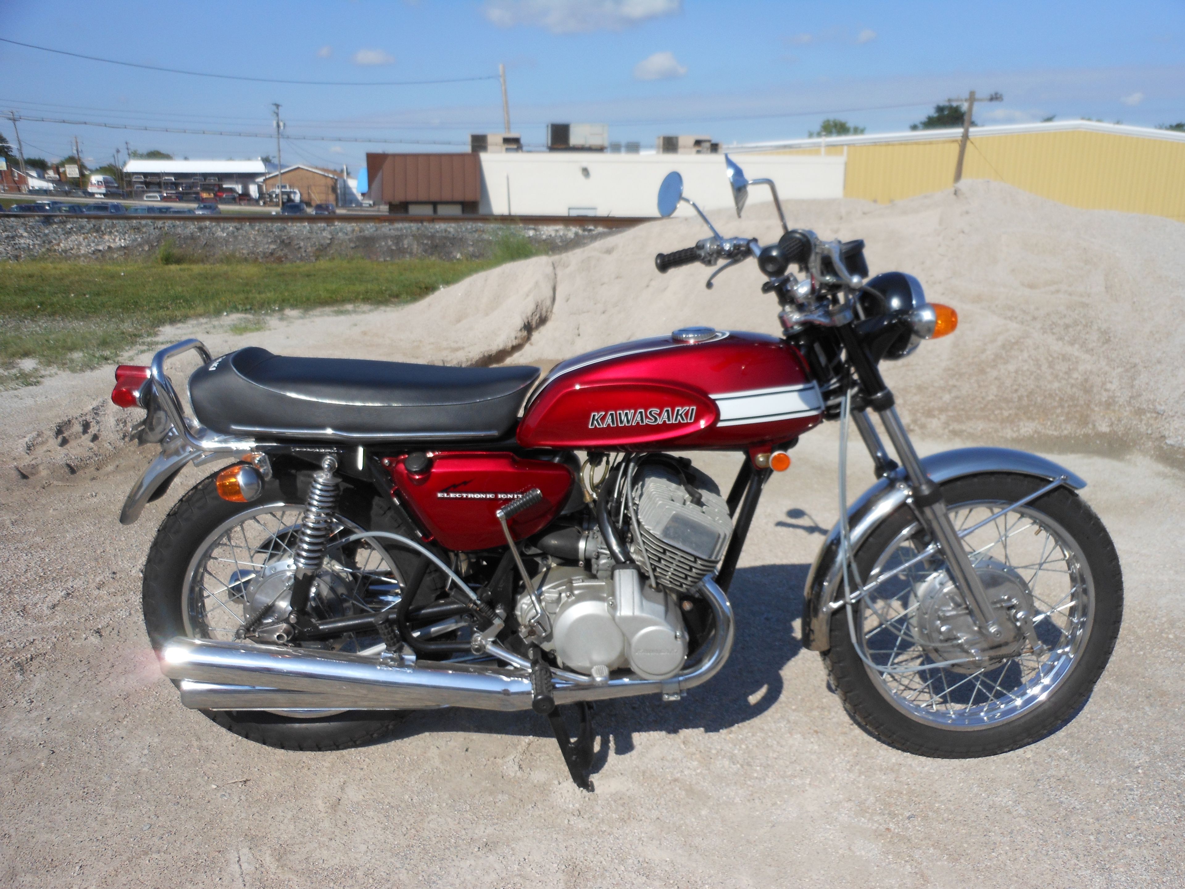 Bonhams Cars : 1970 Kawasaki 498cc Mach III (H1) Frame no. KAF 14256 Engine no. KAE 13242