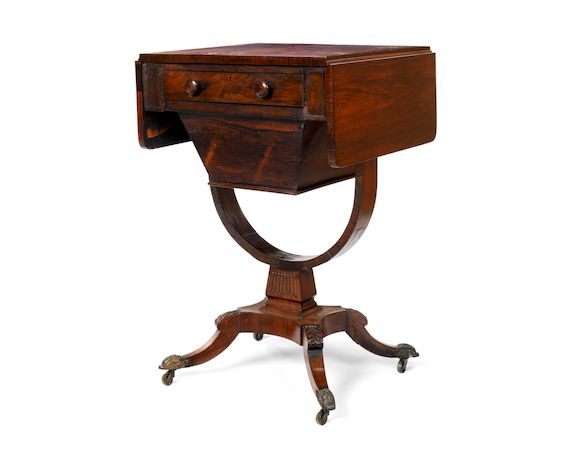 Bonhams : A Regency rosewood work table by George Simson